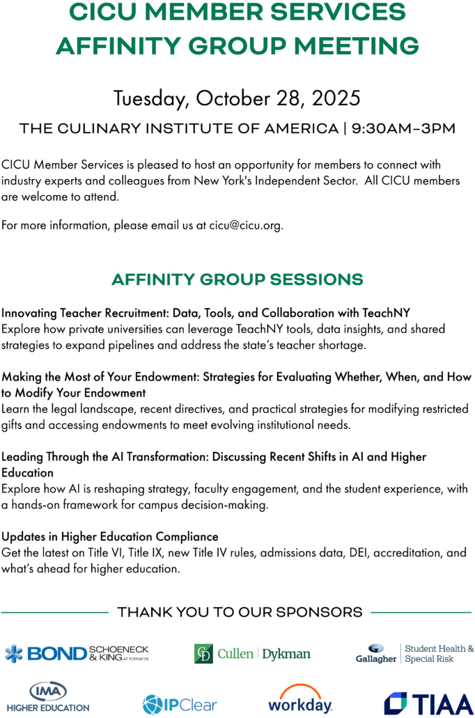 Affinity Group Meeting - CICU